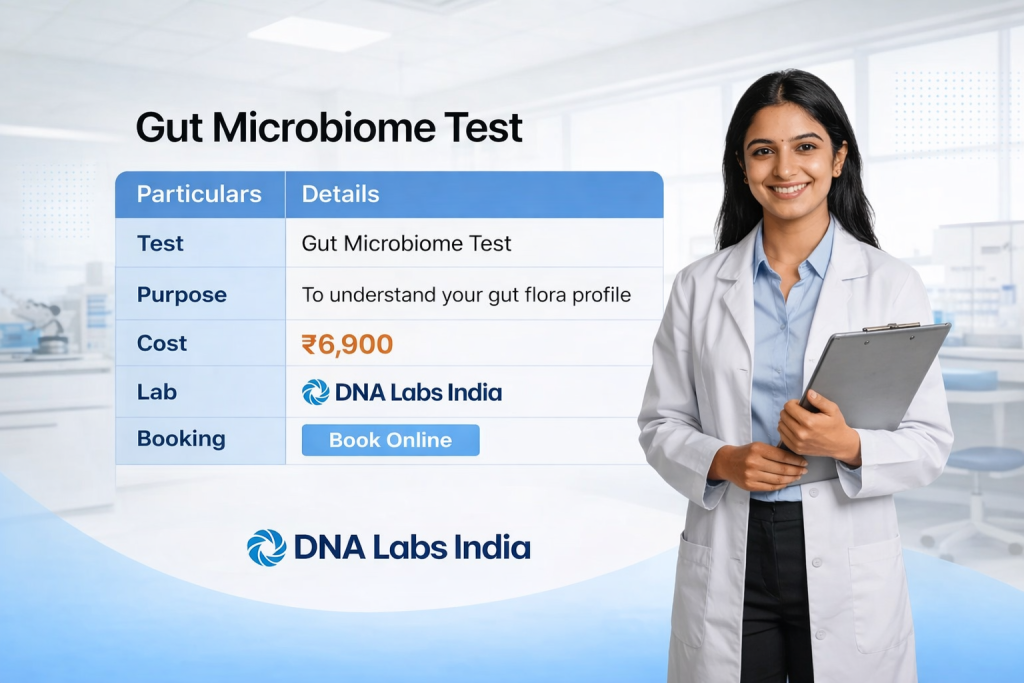 Gut Microbiome Test Price ₹6,900 | DNA Labs India
